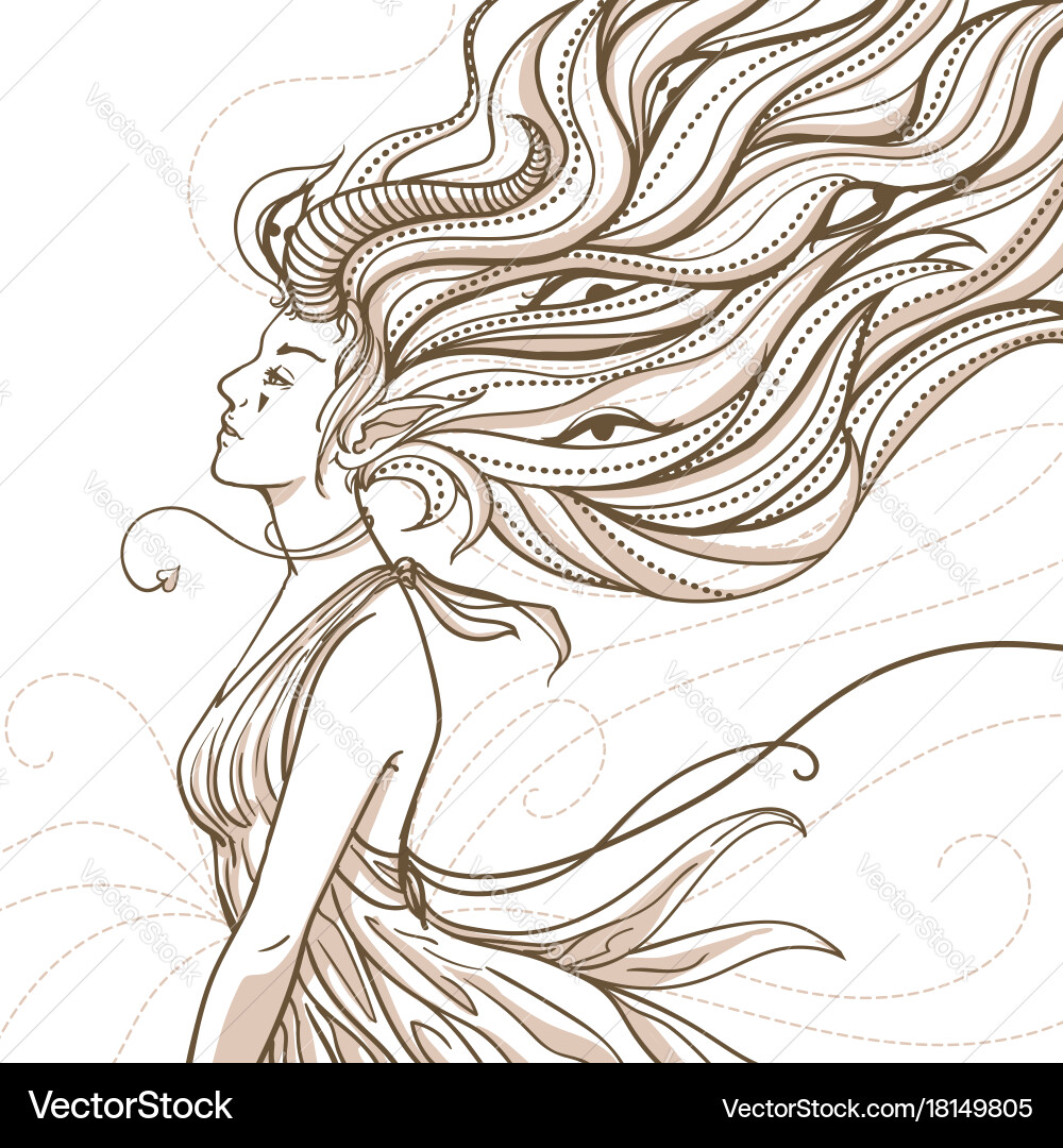 Female demon Royalty Free Vector Image - VectorStock