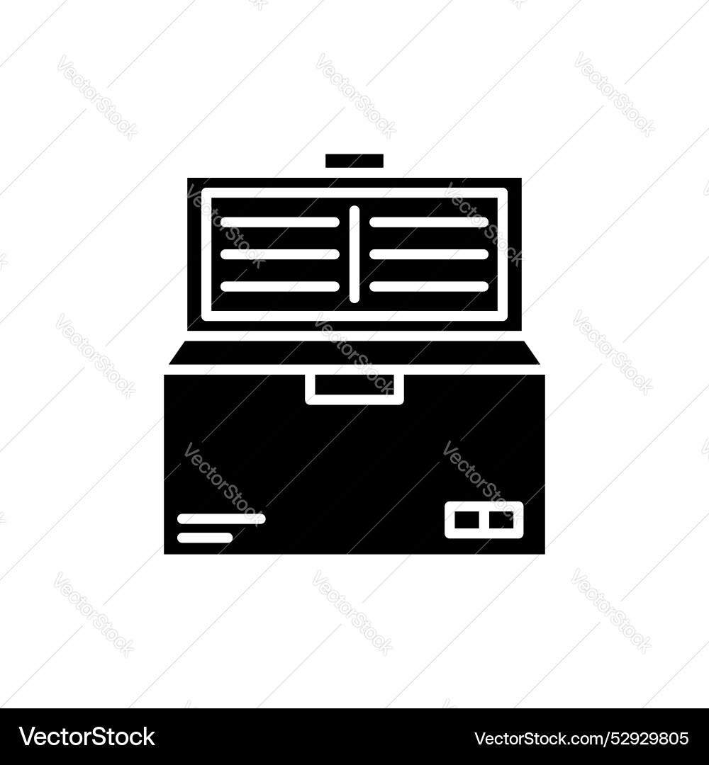 Horizontal shop refrigerator icon set food deep Vector Image