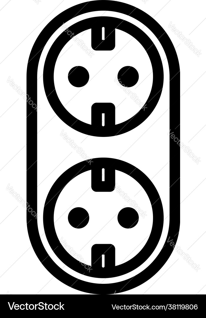 Ac splitter icon Royalty Free Vector Image - VectorStock