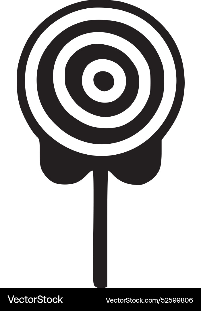 Candy - minimalist and flat logo Royalty Free Vector Image