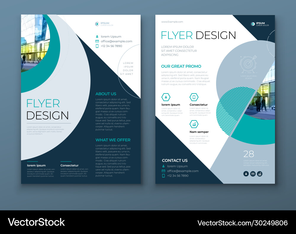 Flyer Teal Vector Images (over 920)