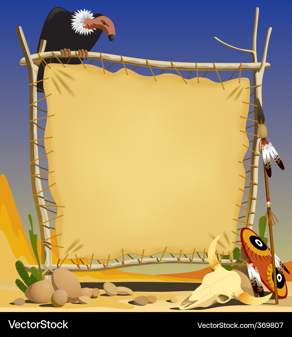 Desert Animal Skin Banner Royalty Free Vector Image