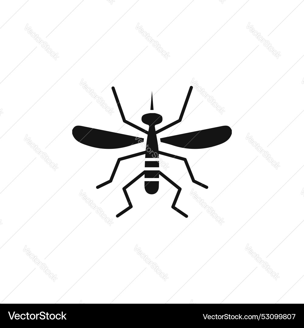 Mosquito icon isolated on white background Vector Image