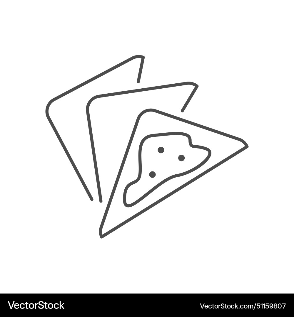 Toast with jam line icon Royalty Free Vector Image