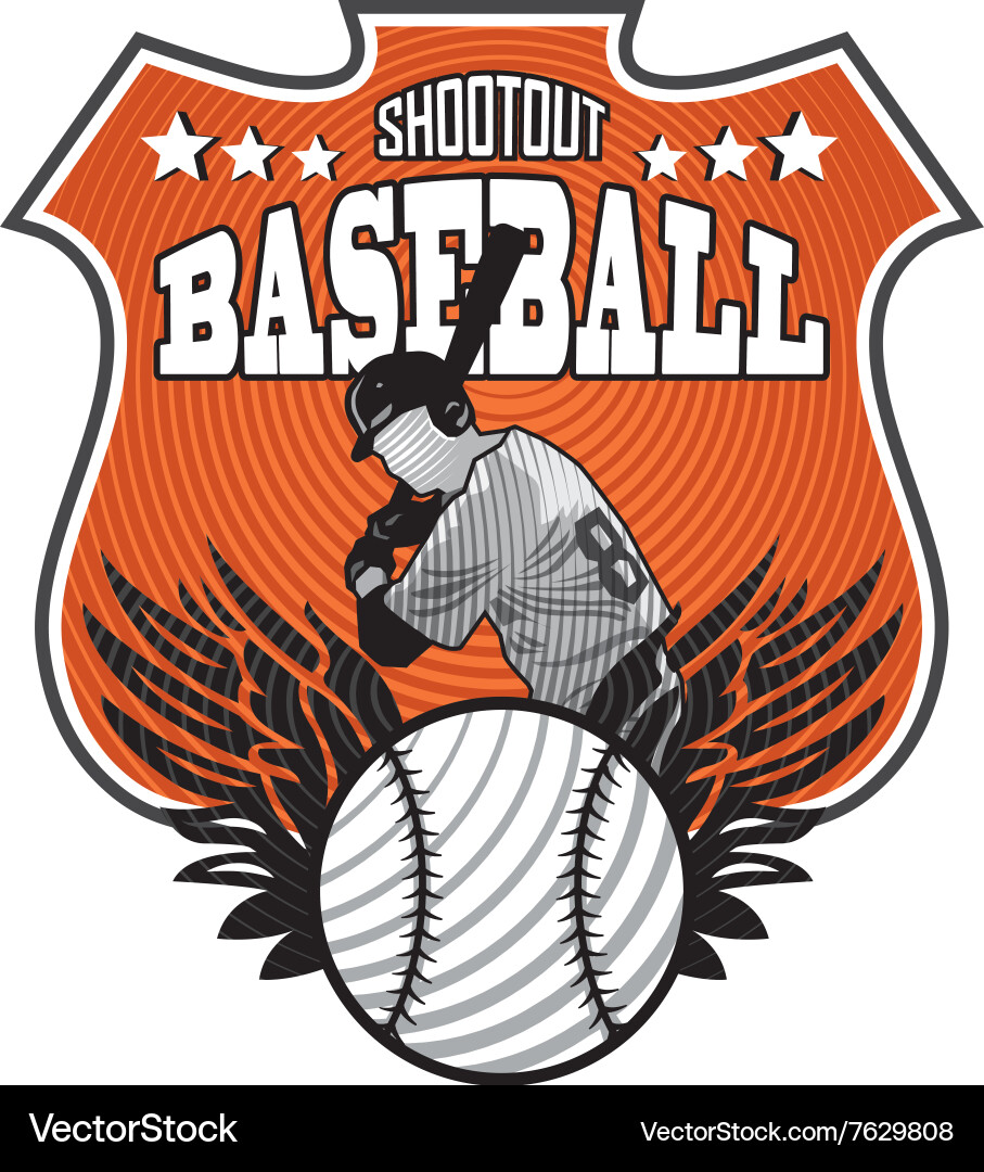 Baseball sign Royalty Free Vector Image - VectorStock