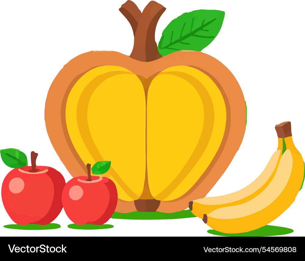 Cornucopia family feast abundance symbol Vector Image