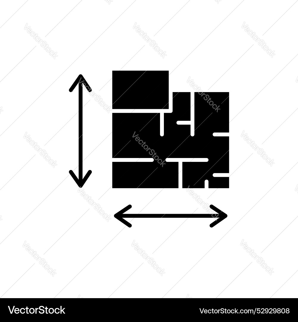 House plan icon set floor design architect Vector Image