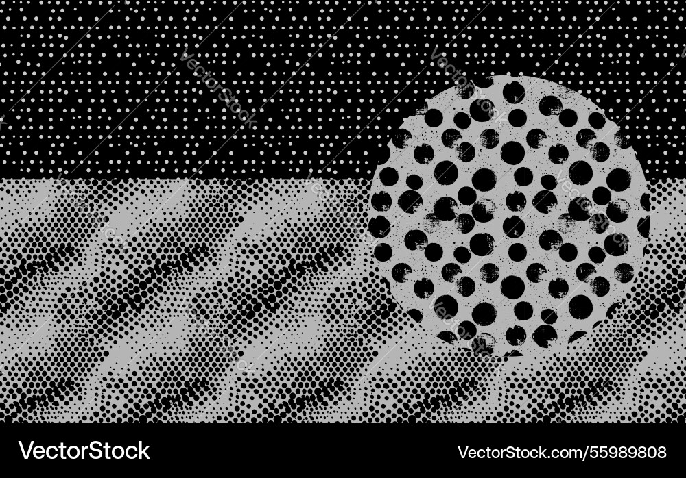 Retro halftone background with graphic dotted Vector Image