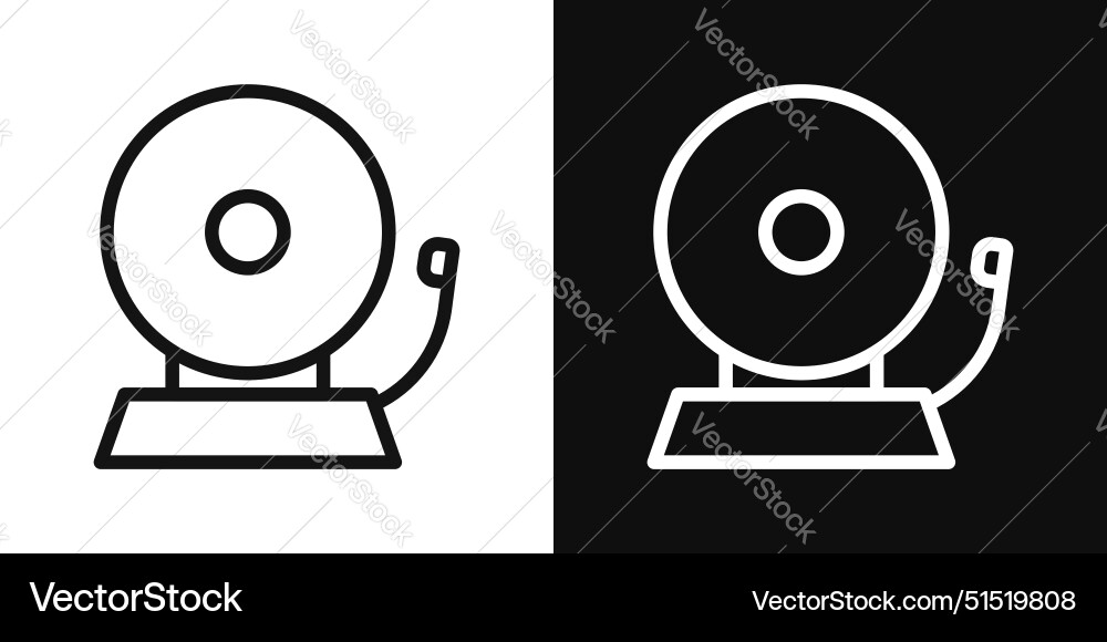 School bell icon Royalty Free Vector Image - VectorStock