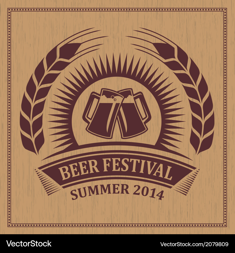 Beer Celebration Icon Royalty Free Vector Image