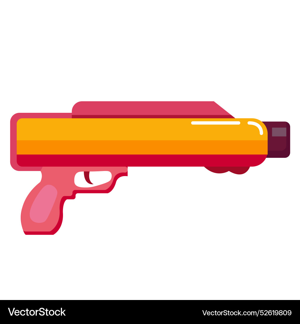 Blaster Laser Handpistole Kunst moderne Waffe Vektorbild