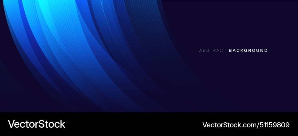 Blue abstract curve background glowing shape Vector Image