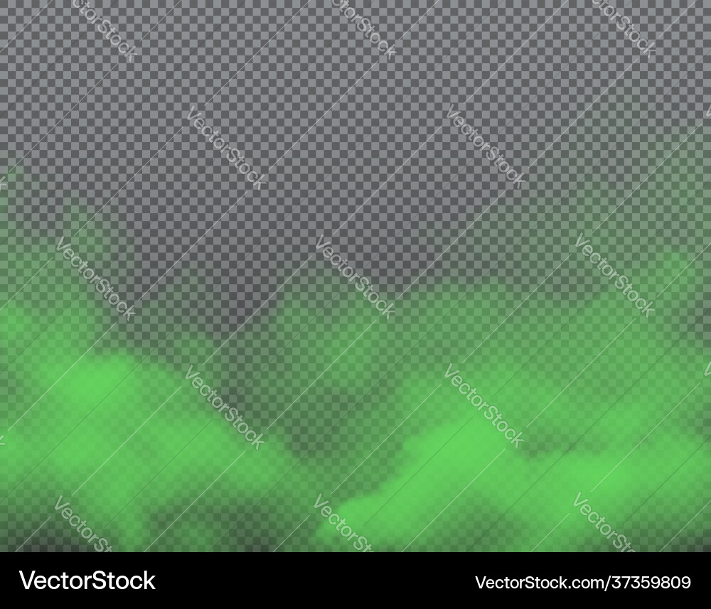 Green bad smell on transparent background Vector Image