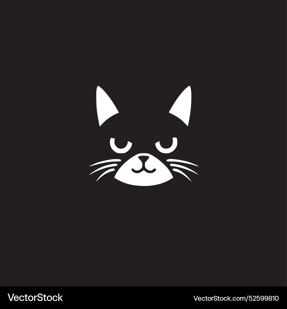 Cat - minimalist and simple silhouette Royalty Free Vector