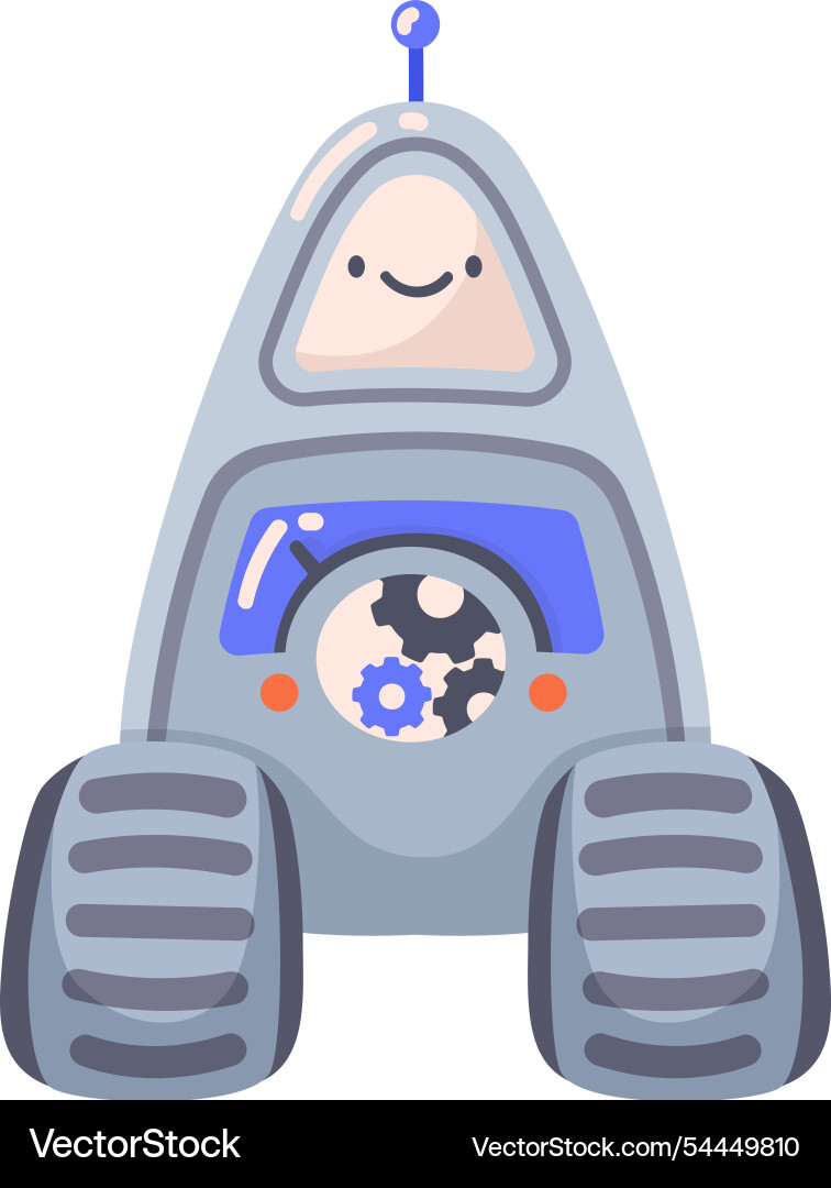 Robot and modern electronic humanoid machine Vector Image