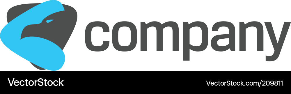 Eagle logo for strong company Royalty Free Vector Image