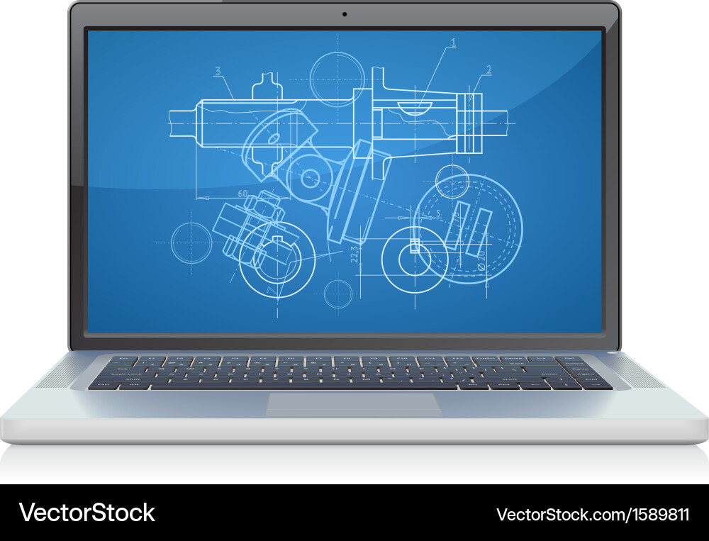 Laptop Blueprints Vector Images (over 1,600)