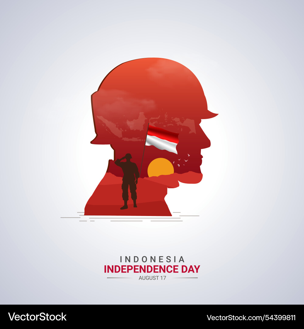 Indonesian independence day Royalty Free Vector Image