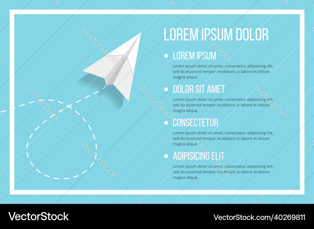Paper airplane Royalty Free Vector Image - VectorStock