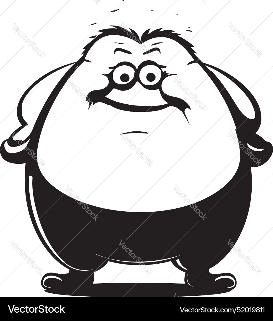 Round render logo design icon stout symbol emblem Vector Image