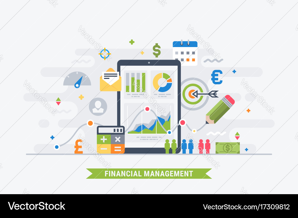 Financial management Royalty Free Vector Image