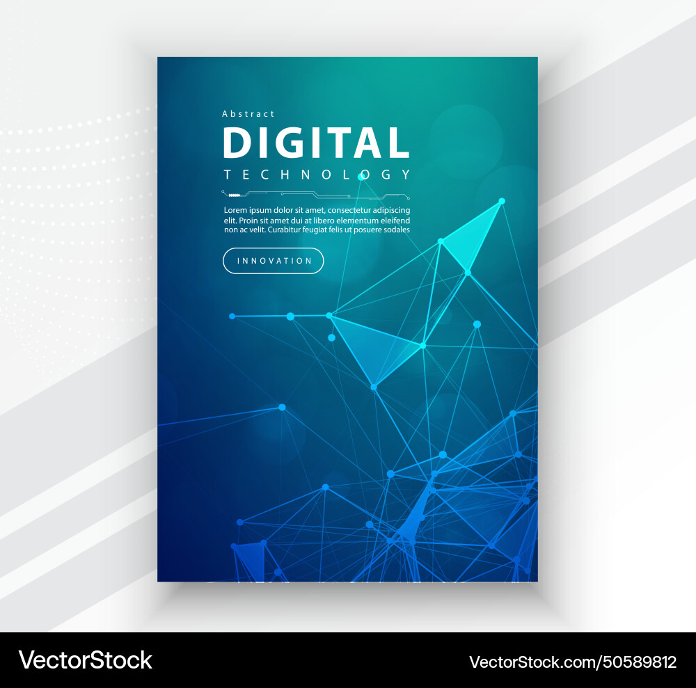 Poster brochure cover banner presentation layout Vector Image