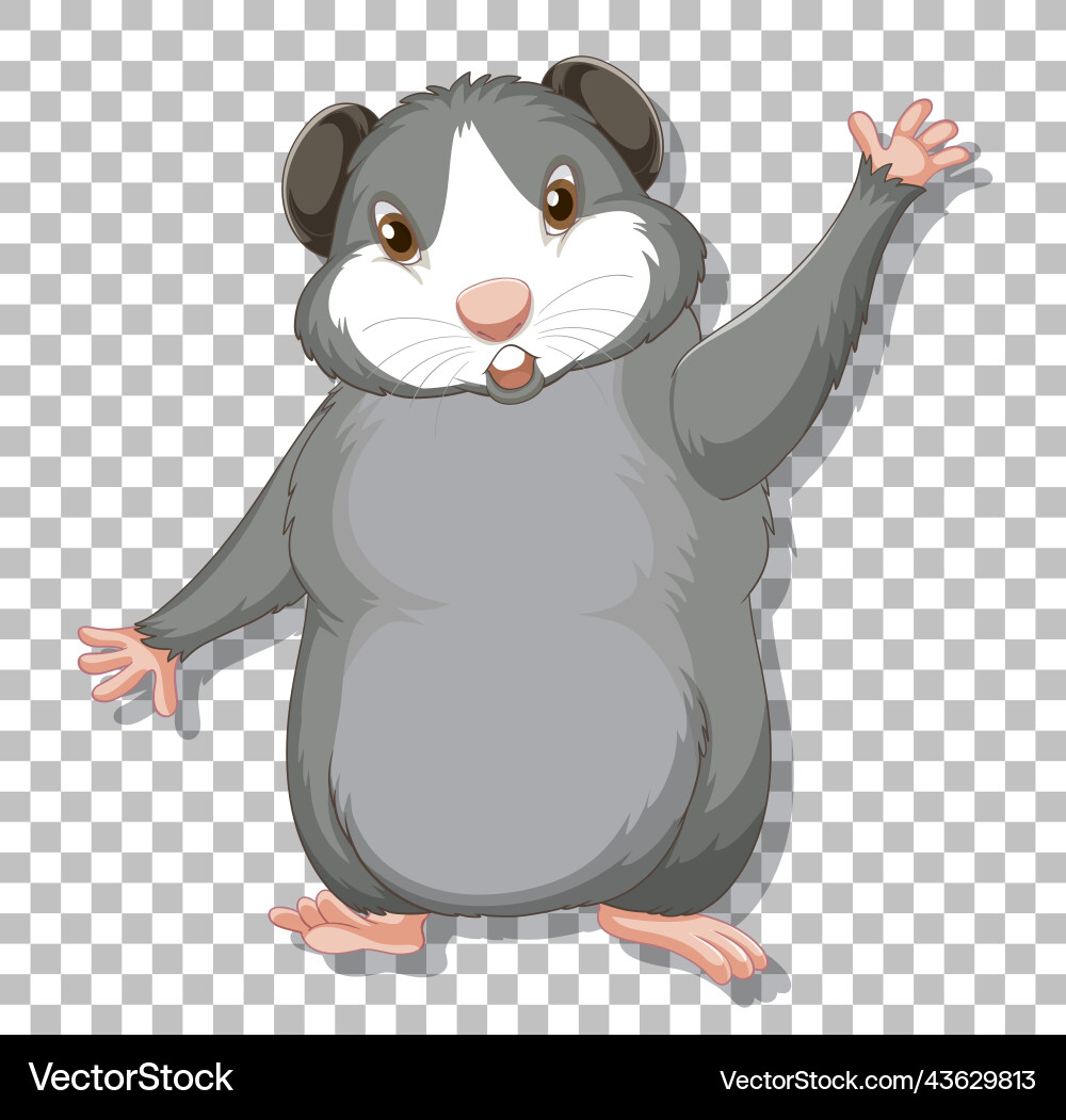 Hamster in cartoon style Royalty Free Vector Image