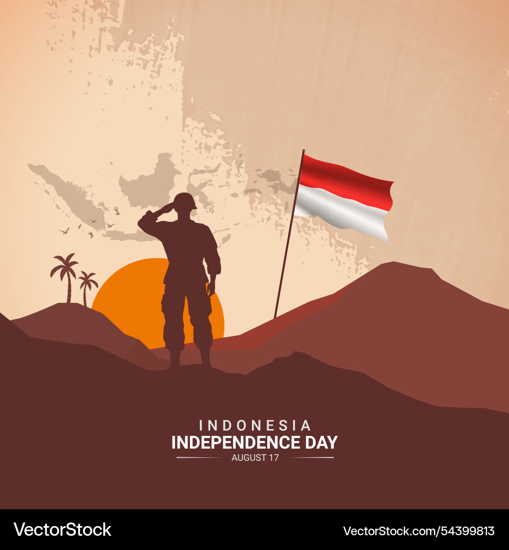 Indonesian independence day Royalty Free Vector Image