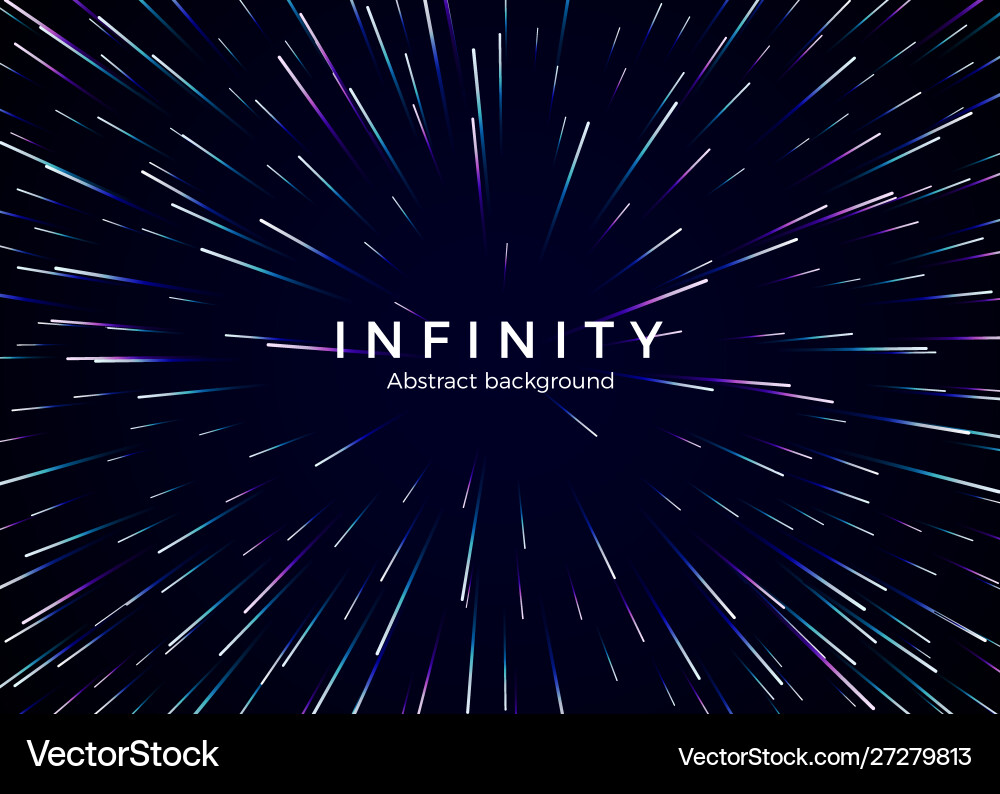 Infinity and space abstract background travel Vector Image