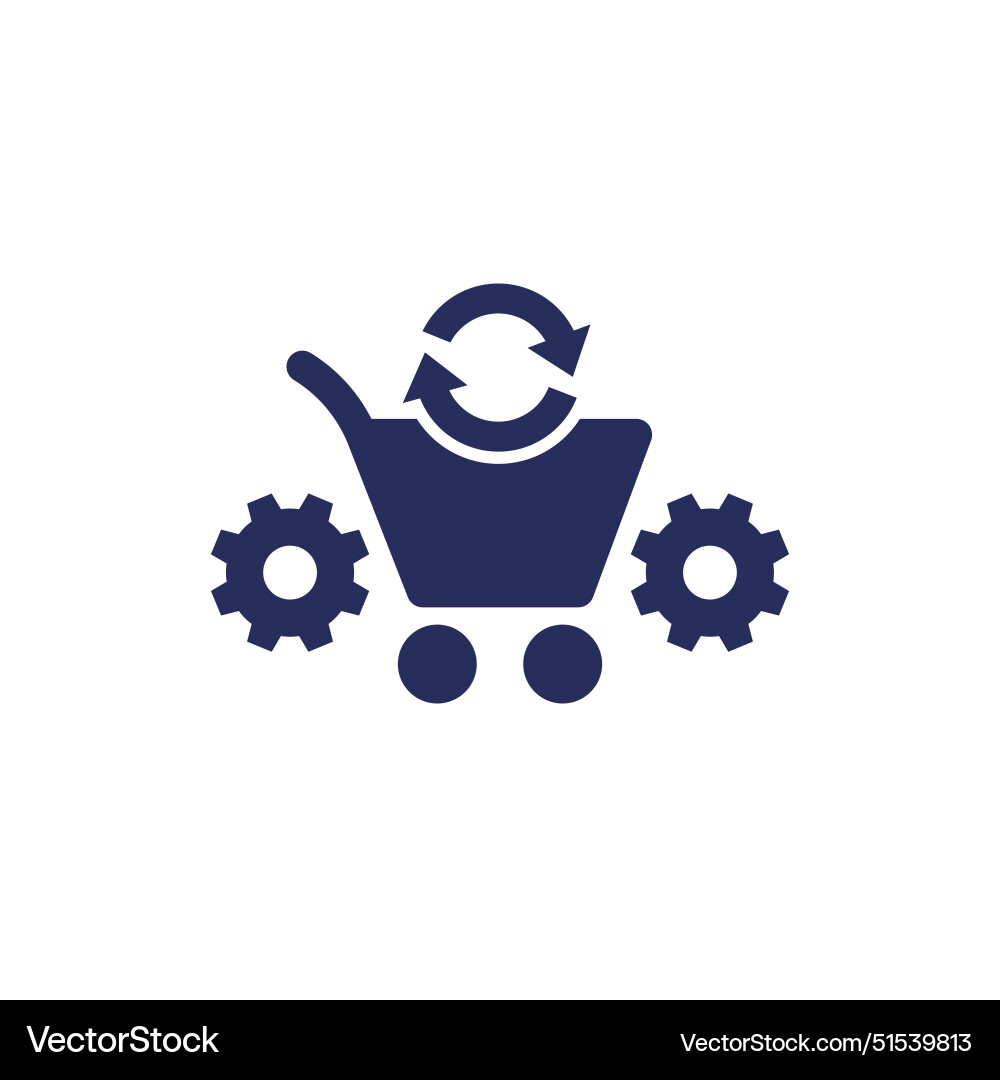 Order processing and procurement icon Royalty Free Vector