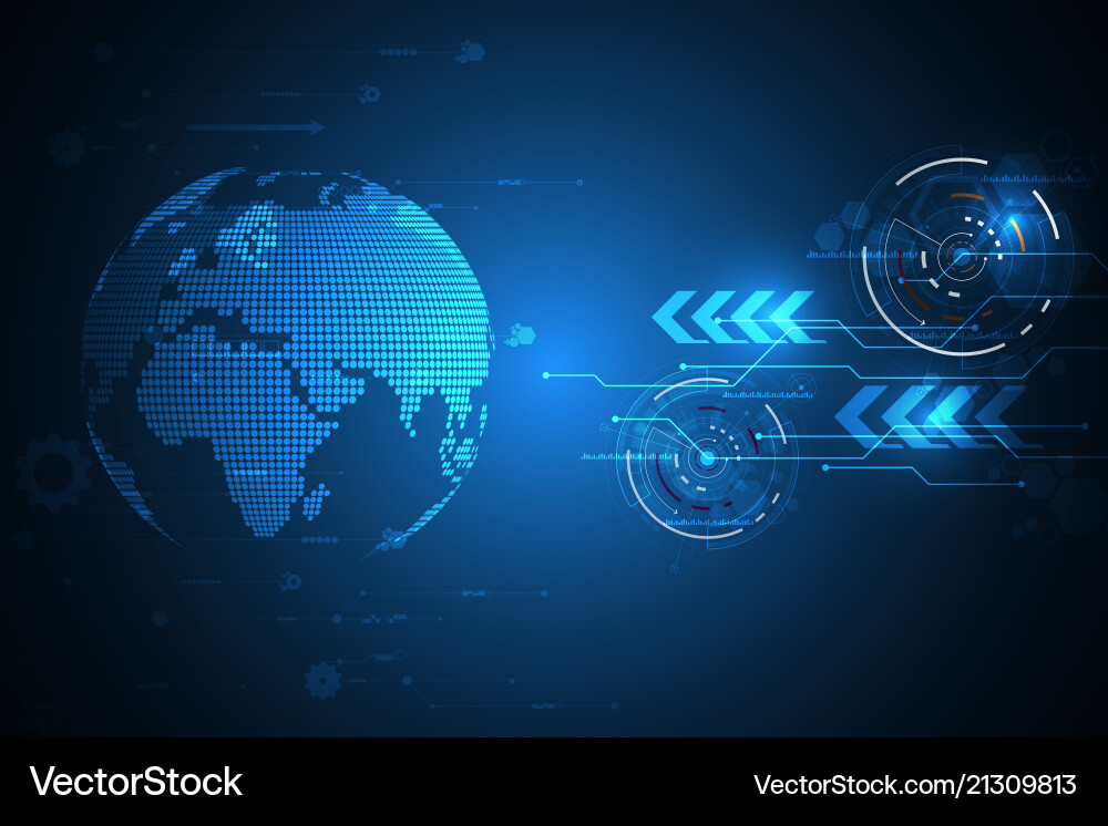 Technology innovation of the future world Vector Image