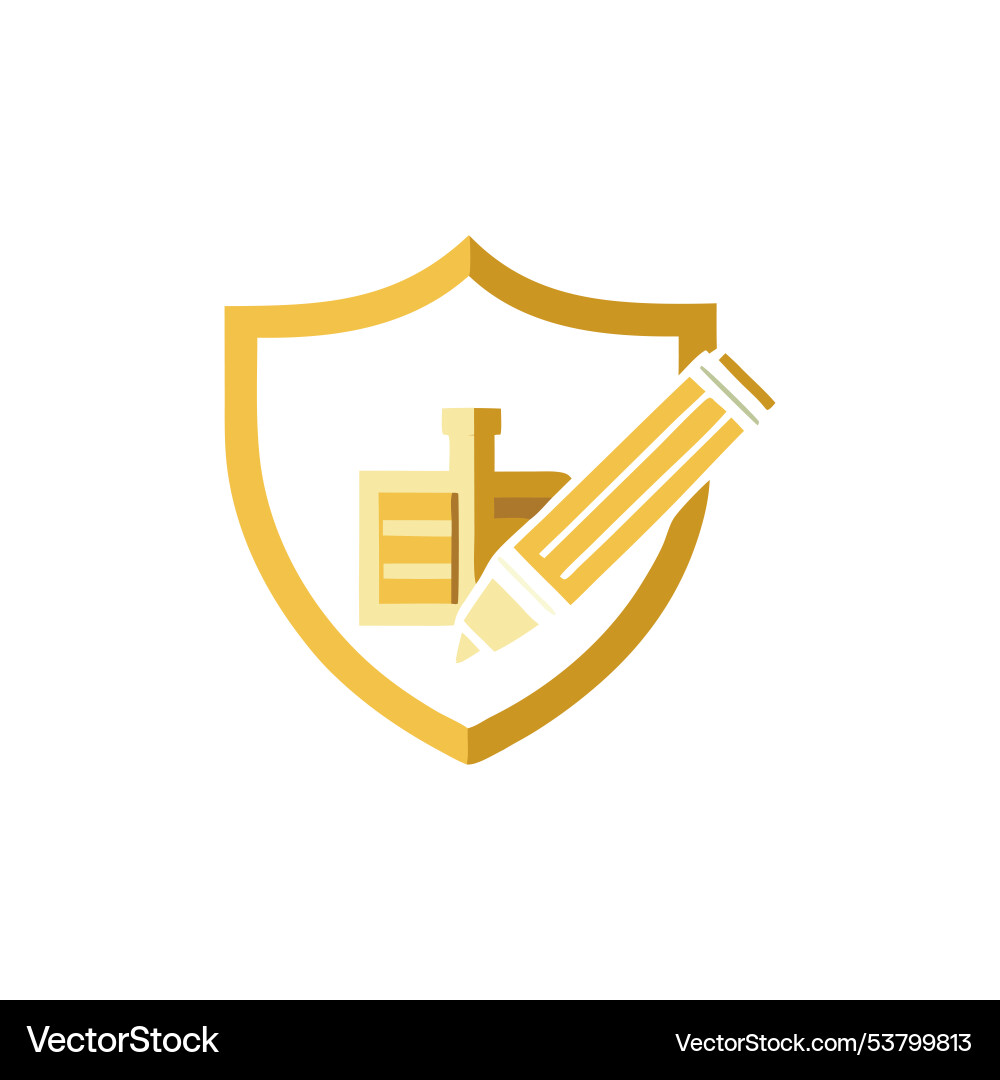 Traditional academic logo Royalty Free Vector Image