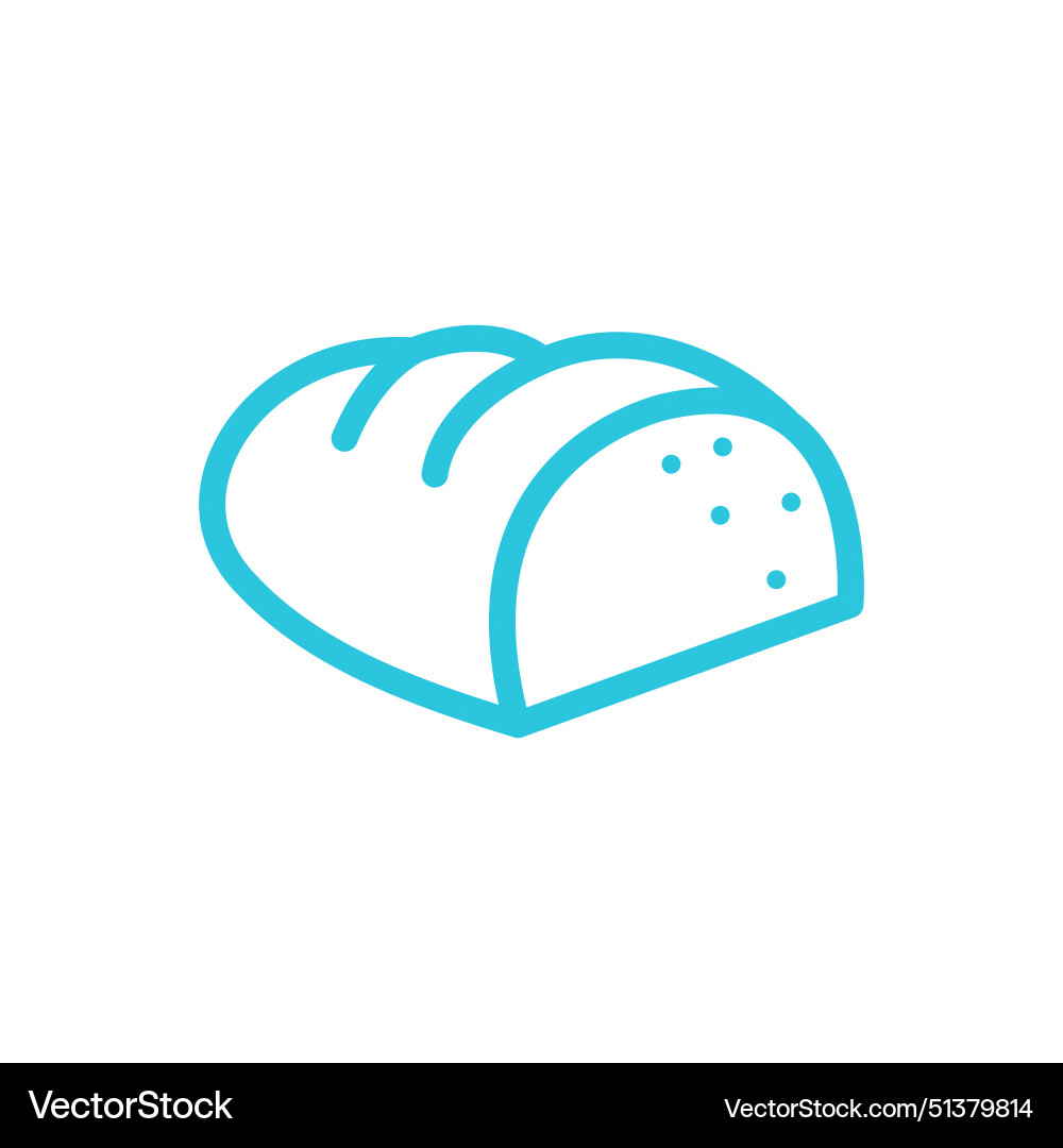 Homemade bread icon isolated on white background Vector Image