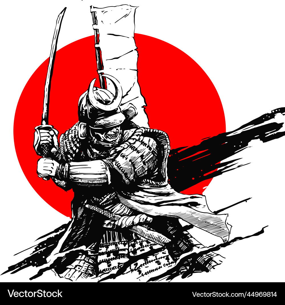 Japanese Samurai Vector