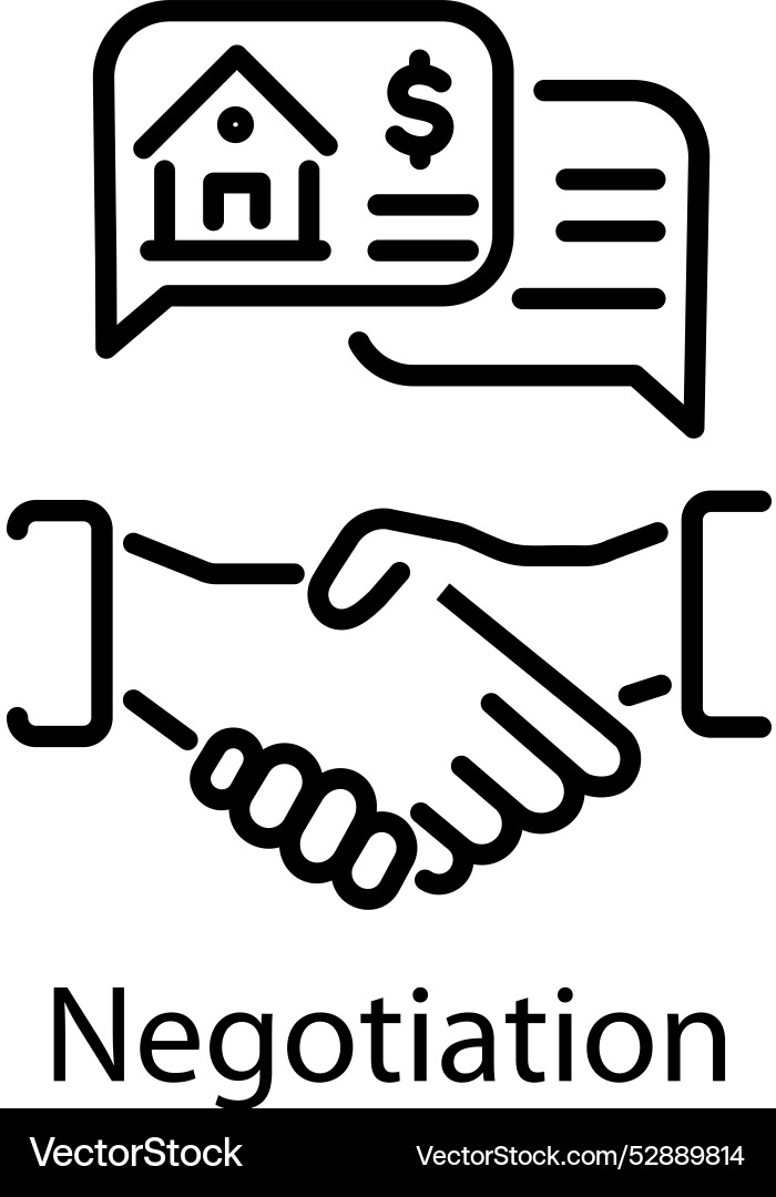 Negotiation Royalty Free Vector Image - VectorStock