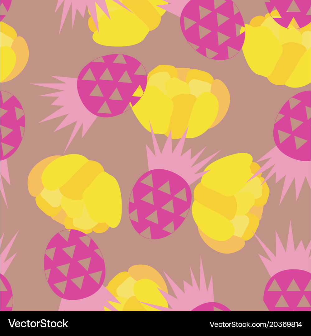 Pineapple background Royalty Free Vector Image