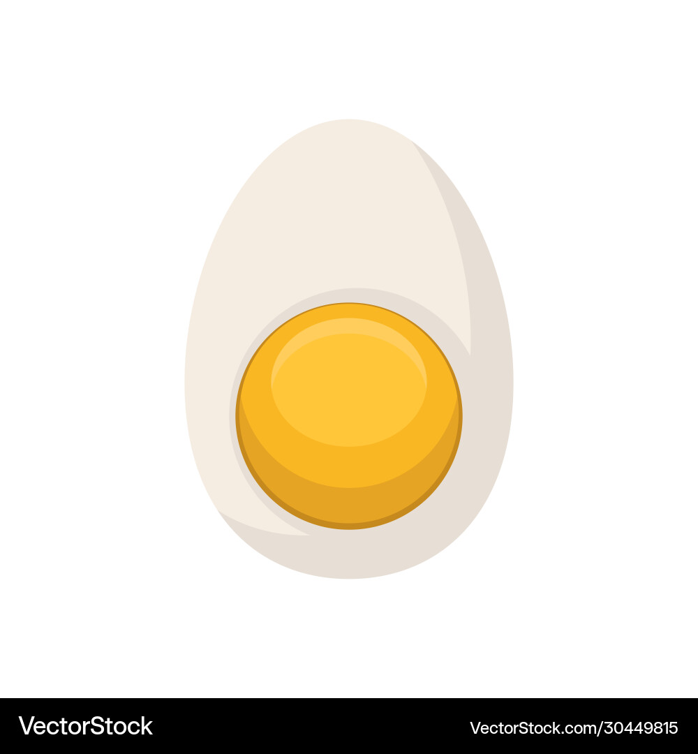 Boiled egg Royalty Free Vector Image - VectorStock