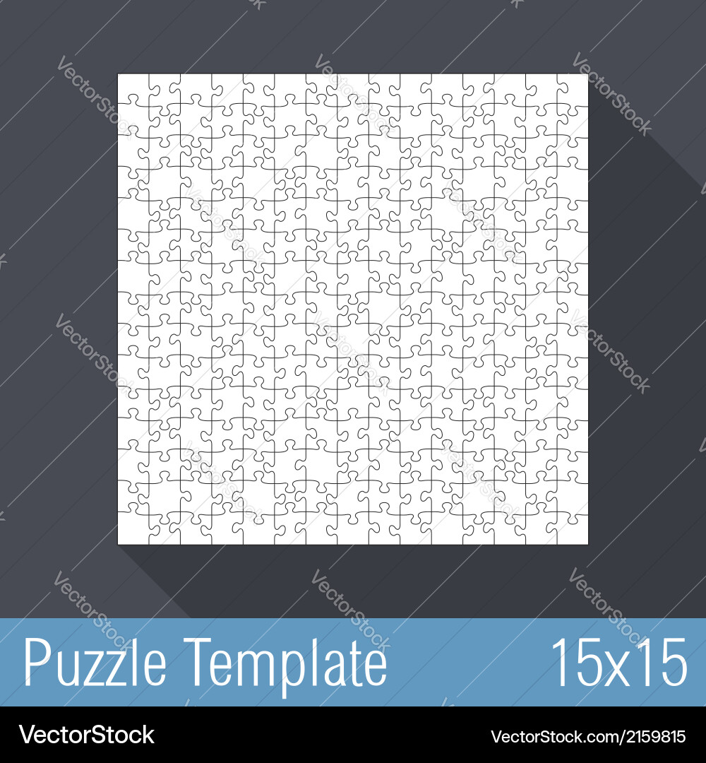 Puzzle template Royalty Free Vector Image - VectorStock