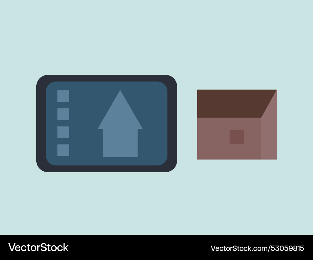 Smart home flat design Royalty Free Vector Image