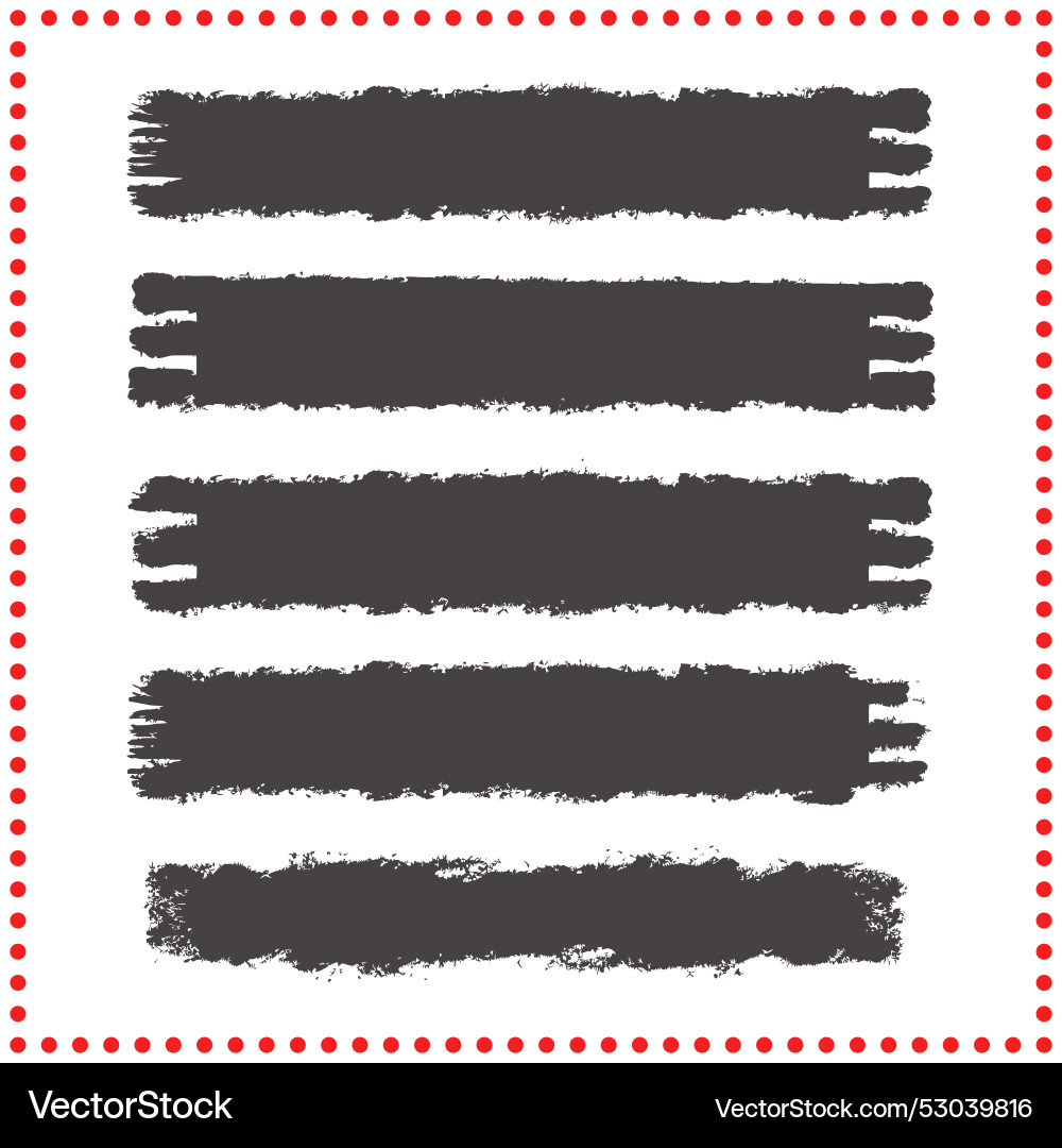 Bold brush stroke silhouettes for dynamic art Vector Image