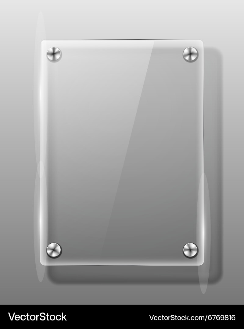 Glass framework Royalty Free Vector Image - VectorStock