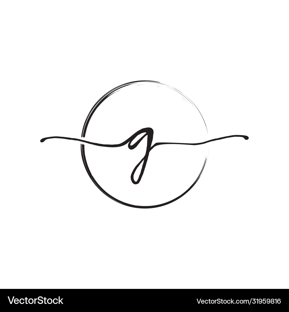 Calligraphy Lowercase G