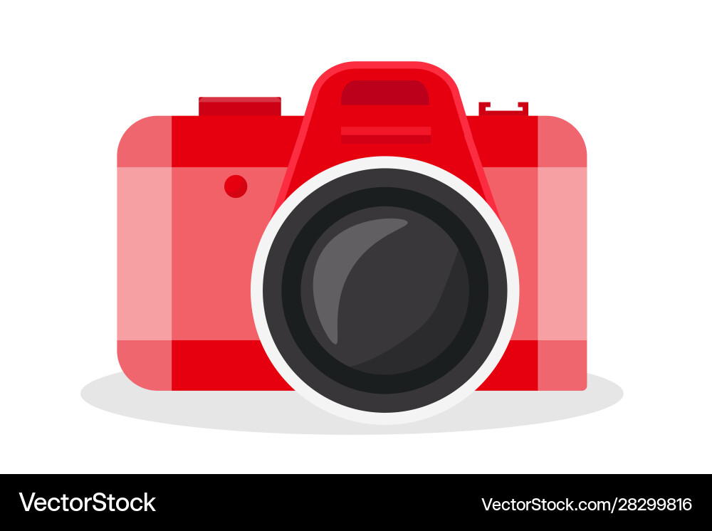 Red camera cartoon Royalty Free Vector Image - VectorStock