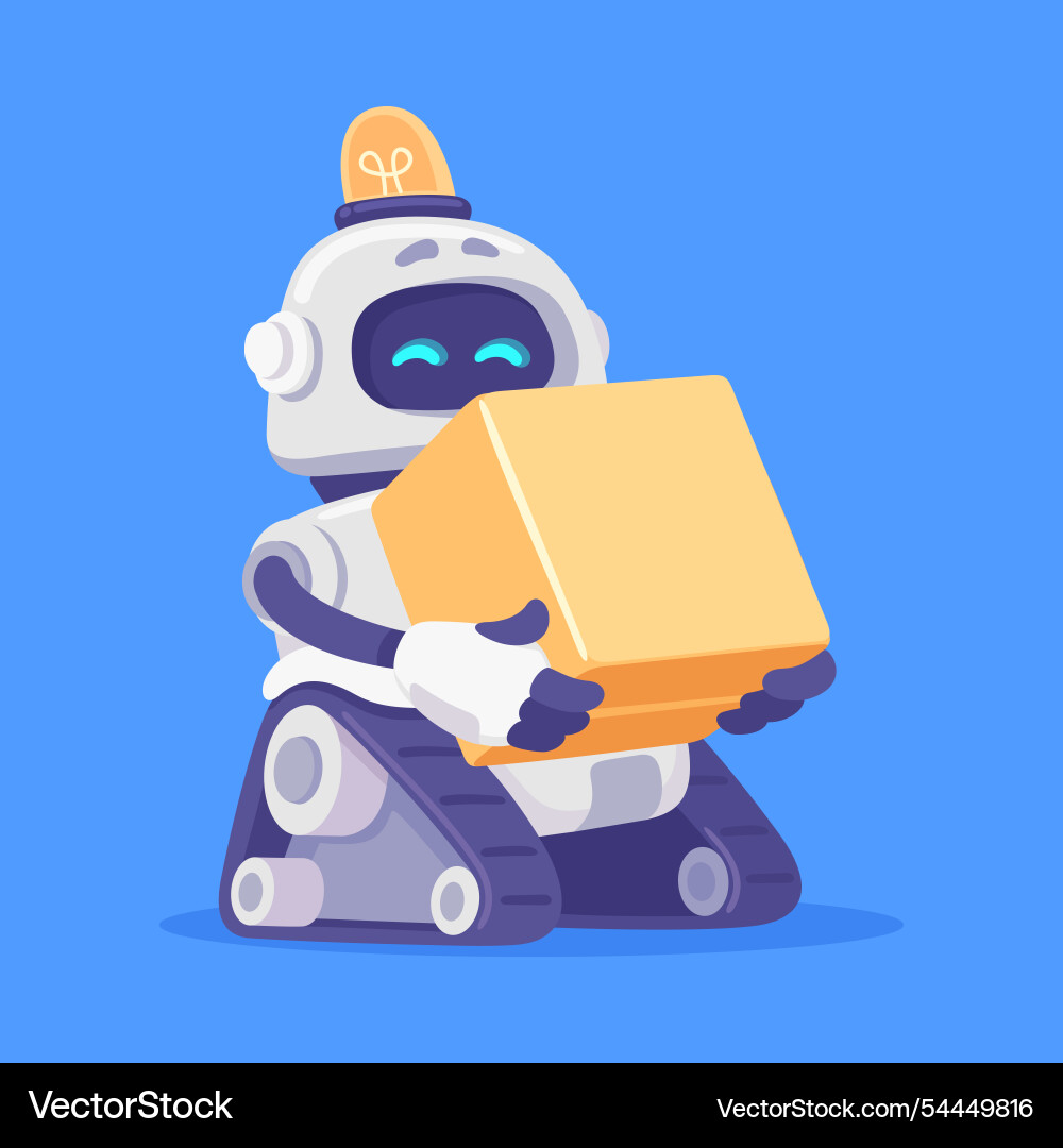 Robot and modern electronic humanoid machine carry