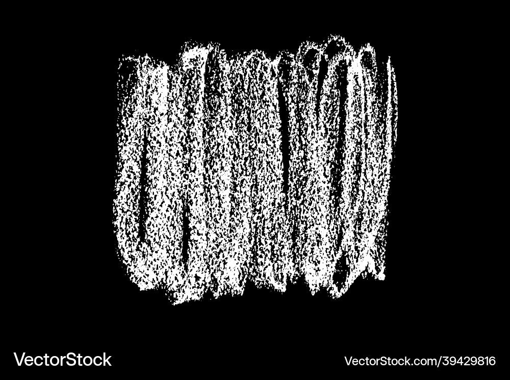 Scribble hand drawn stain in chalk Royalty Free Vector Image