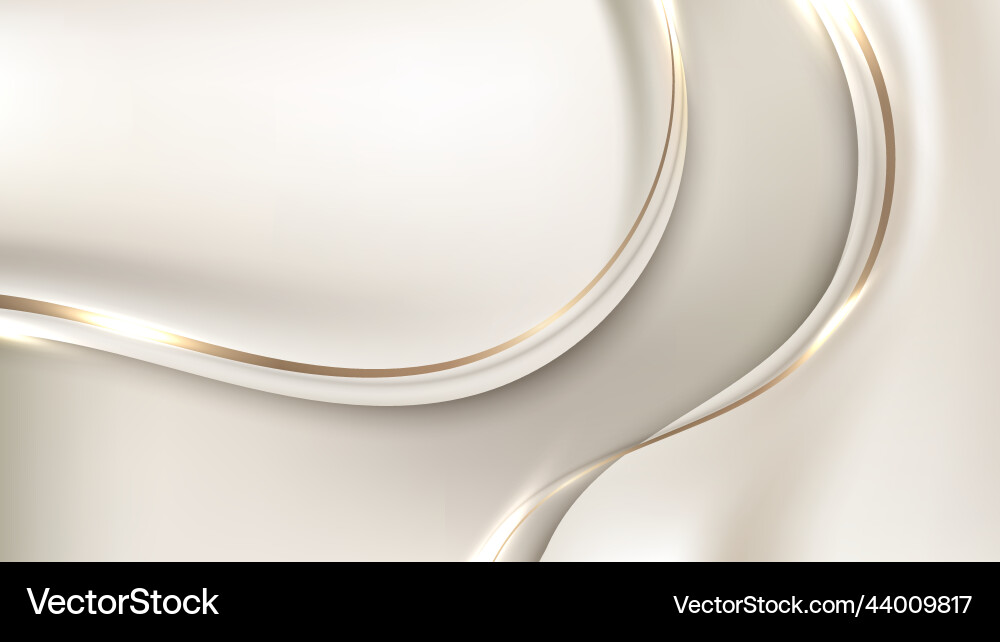 Abstract 3d luxury template brown satin fabric Vector Image