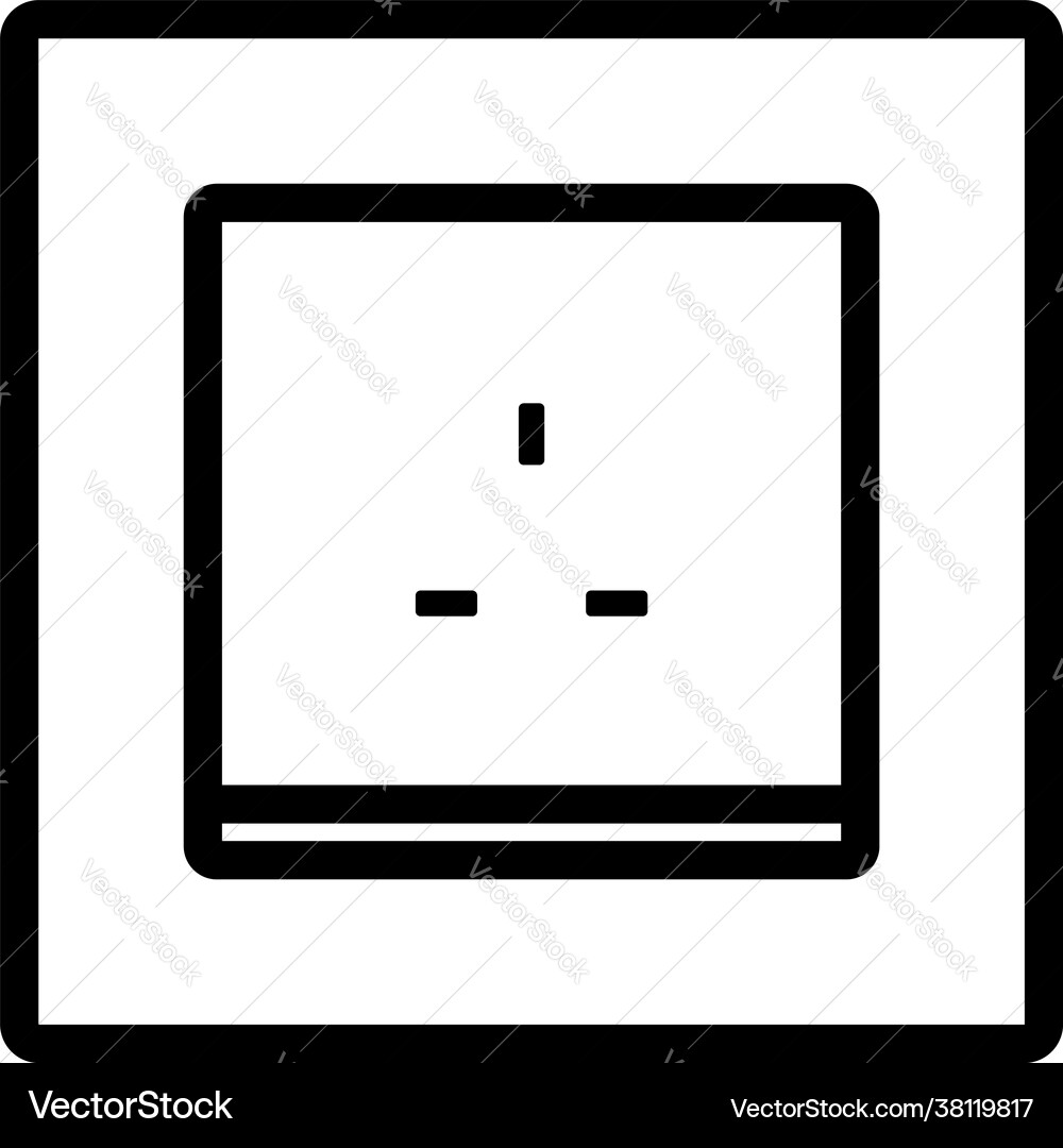 Great britain electrical socket icon Royalty Free Vector
