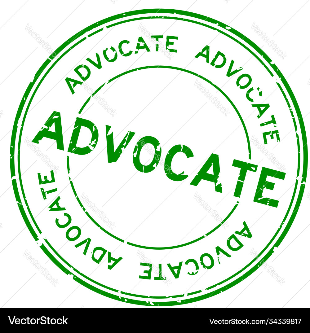 Grunge Advocate Rubber Seal Stamp Royalty Free Vector Image