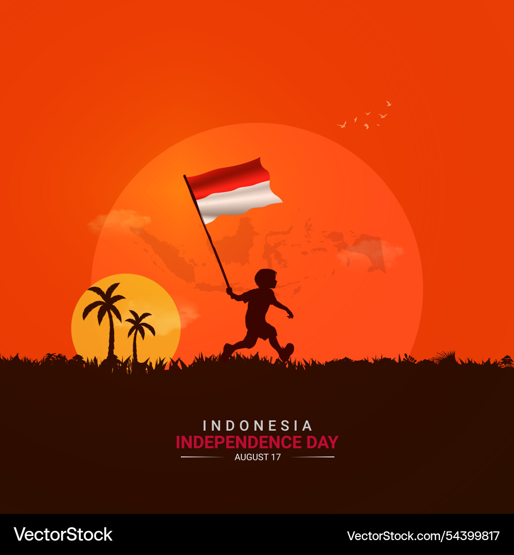 Indonesian independence day Royalty Free Vector Image