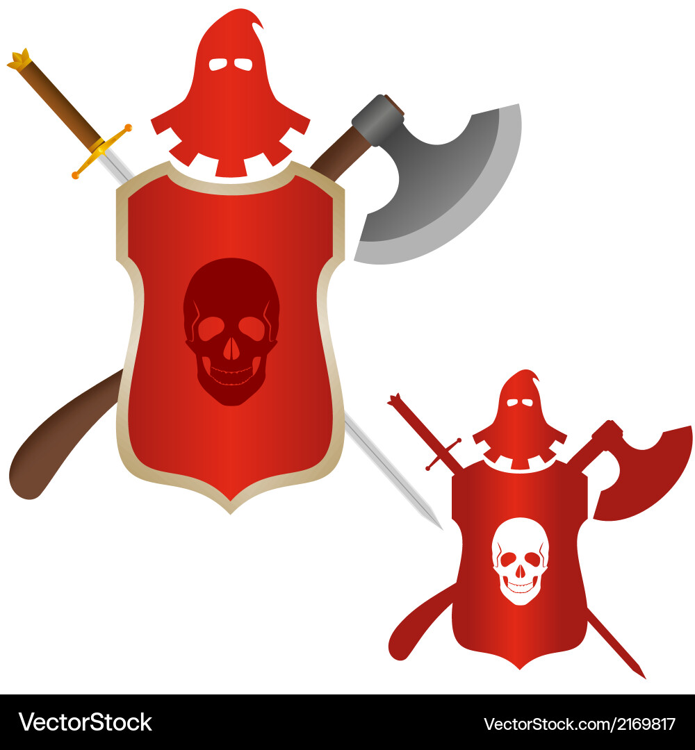 Medieval weapons executioner Royalty Free Vector Image